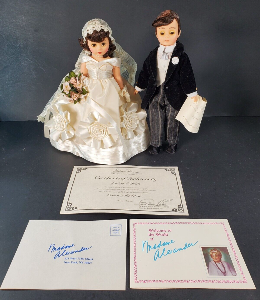 NEW 1996 Jackie & John Madame Alexander 9" Dolls #120117 Tag/COA/Box | eBay