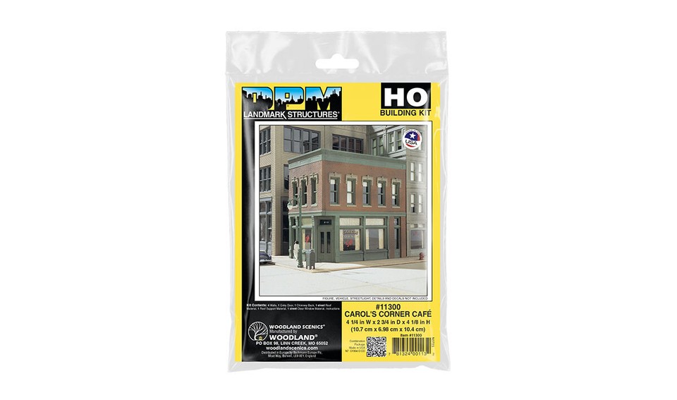 Design Preservation DPM HO Carol's Corner Cafe Landmark Structures Kit ...
