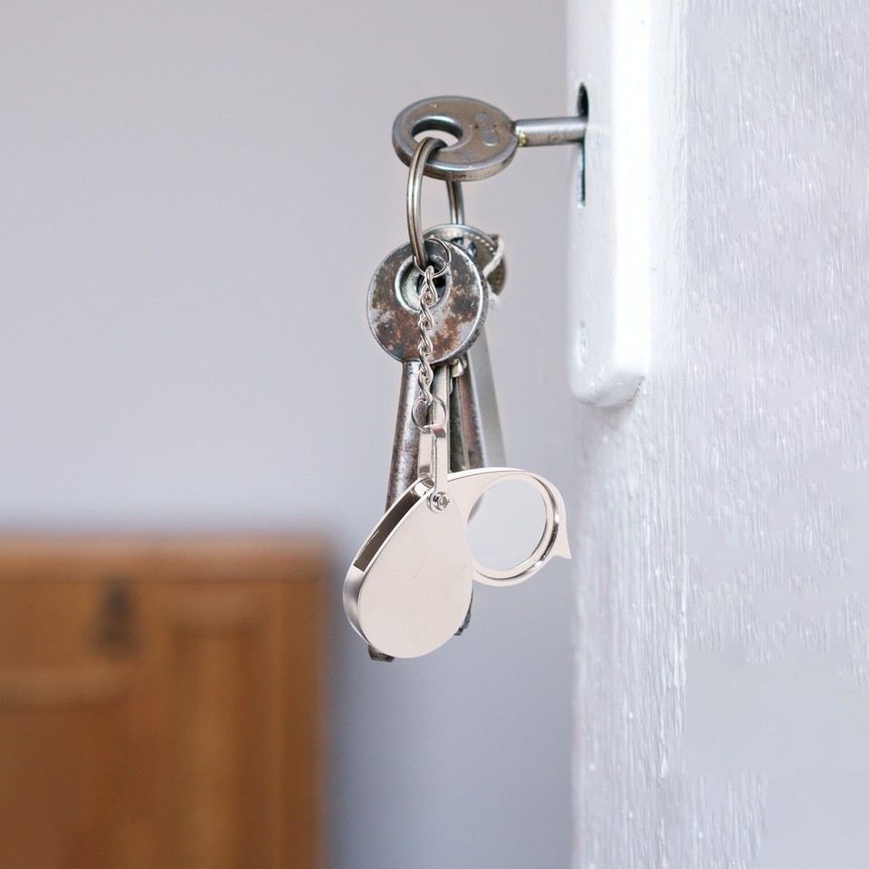 Portable Mini Foldable Magnifier Keychain 15X High Definition Optical ...