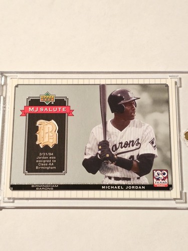 2001 Upper Deck Michael Jordan MJ Salute Game-Used Bat Birmingham ...