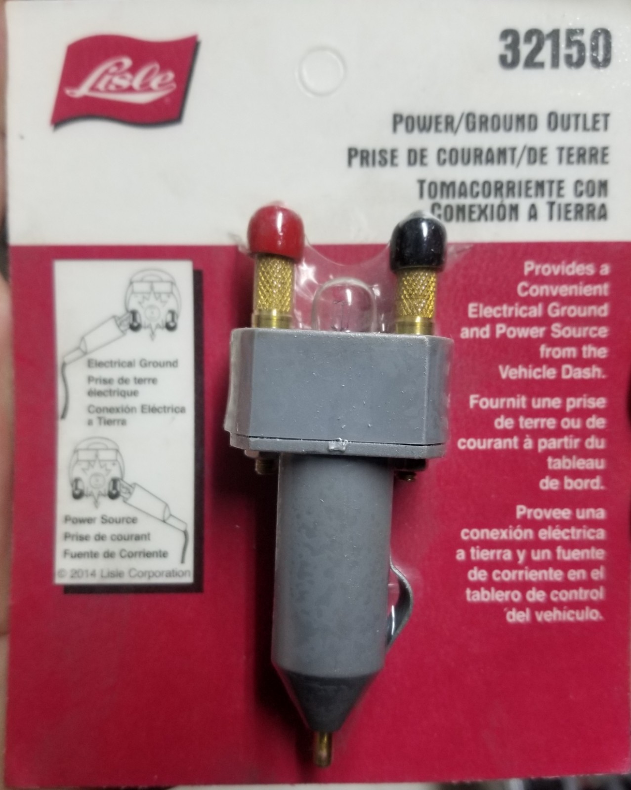 New Lisle Cigarette Lighter Plug, Electrical Ground & 12V Power Source ...