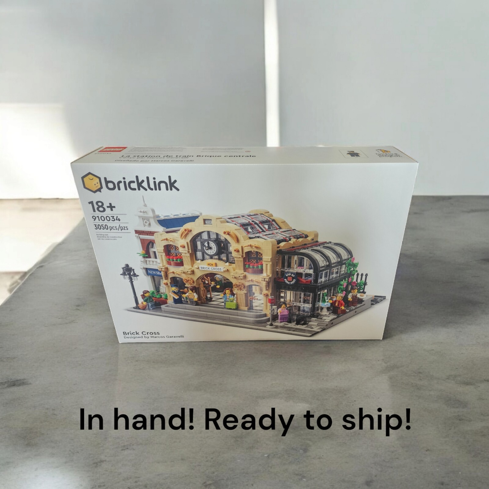 LEGO BRICK CROSS TRAIN STATION - Bricklink Designer Program #910034 IN ...