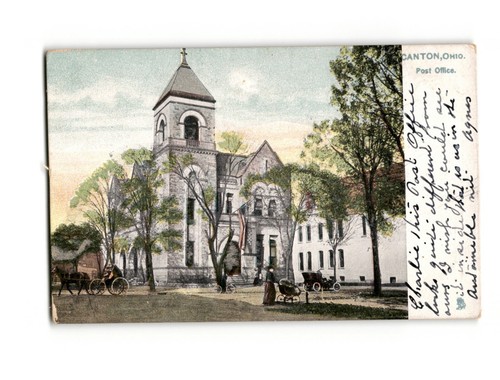 1909 Canton Ohio Post Office Raphael Tuck Divided Back Postcard Vintage ...