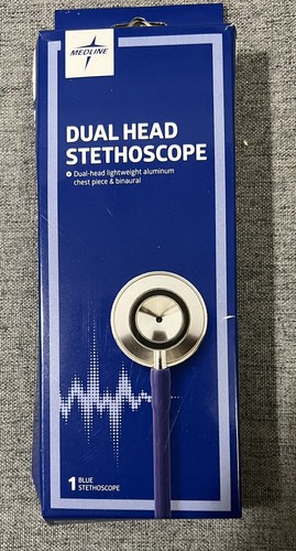 BRAND NEW Medline Dual Head Stethoscope BLUE nurse dr paramedic ems | eBay