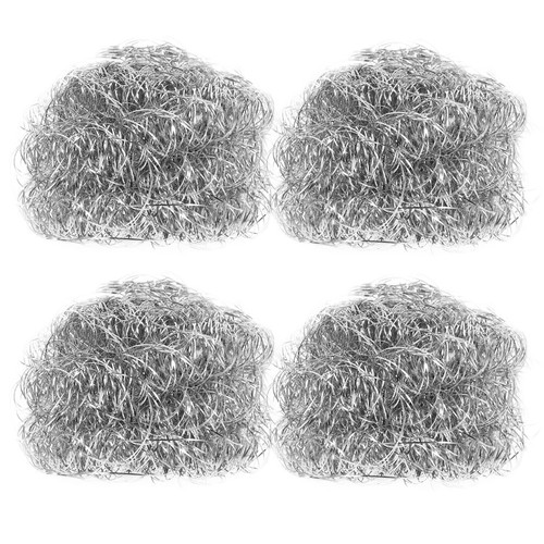 4pcs Stainless Steel Sponges Scrubbers Practical Kitchen Utensil for ...