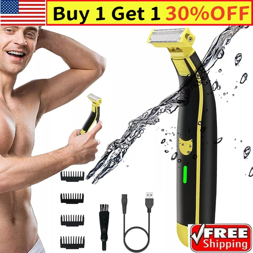 Full Body Washed Wet And Dry Shaver Men's Electric Shaver Full Body ...