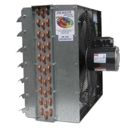 Unit Heater, Hydronic 70,000 BTU, Dragon Breath Wood Boiler *High ...