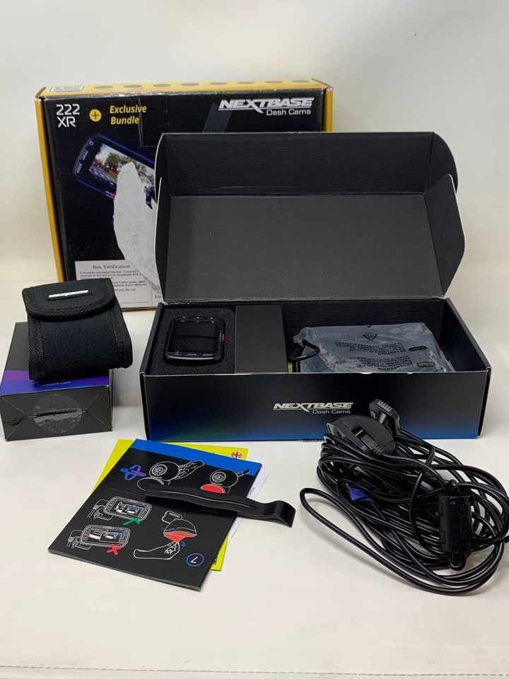 Nextbase 222XR Front + Rear Dash Camera Bundle U3 Go Pack Carry Case Open Box 5060910801758| eBay