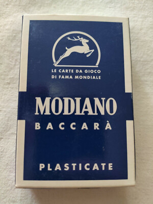 Cards For Game Sealed Modiano Baccara' Plasticate Playing Cards | eBay ...
