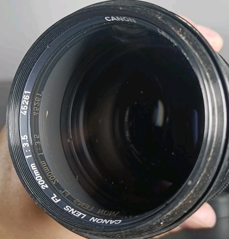 Canon 200mm f3.5 FL Lens w/built-in Lens Hood | eBay