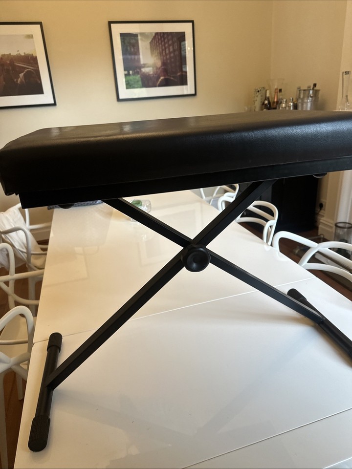 Folding Music Guitar Keyboard Drum Stool Double Padded Seat, Piano ...