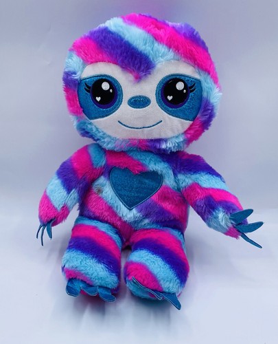Build-A-Bear Rainbow Sloth 18" Plush Soft Toy Stuff Animal Multi Color ...