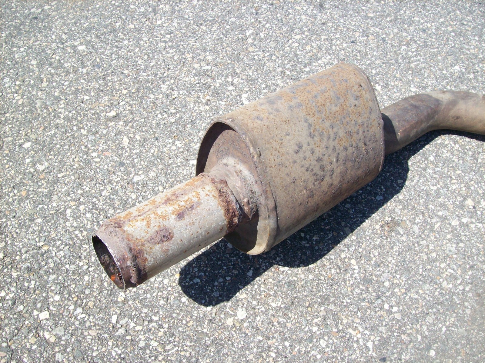 Porsche 944 S & S2 16-Valve OEM Bischoff Muffler Exhaust Pipe 944.111 ...