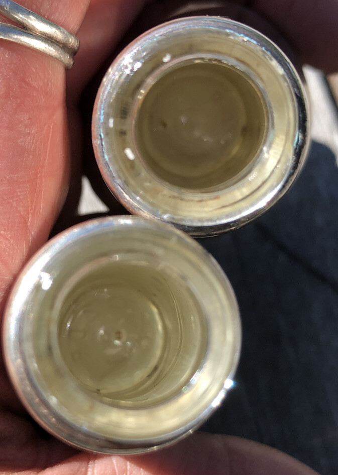 Vintage Rare Alvin Salt Pepper Shaker Set 4 3/4" Sterling Cement ...