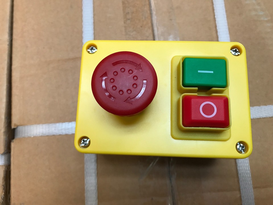 Genuine KEDU Lathe NVR (No Volt Release) Safety Switch & E. Stop 220 ...