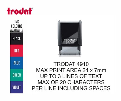 Personalised 2 or 3 line Name Stamp NHS Doctor Nurse Hospital Midwife ...