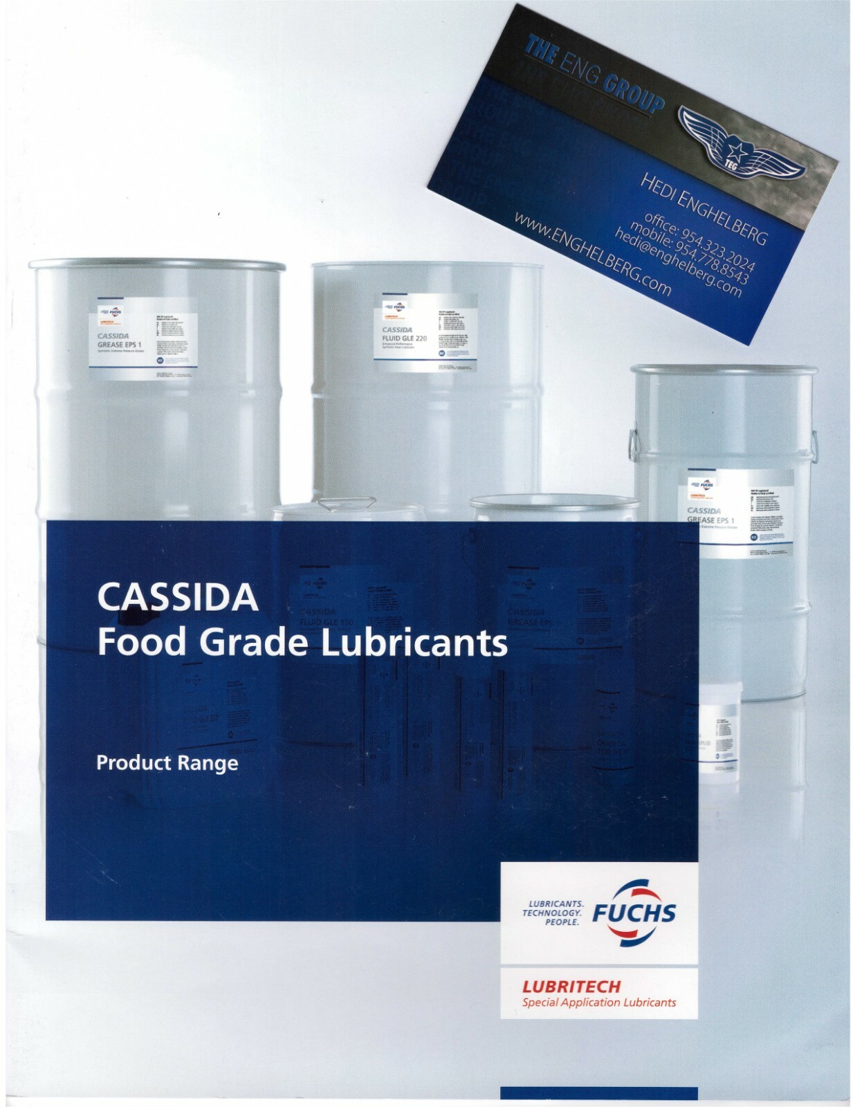CASSIDA SYN GREASE EPS1, EPS2: CARTRIDGE 400GR/14OZ KOSHER GENERALOILS ...