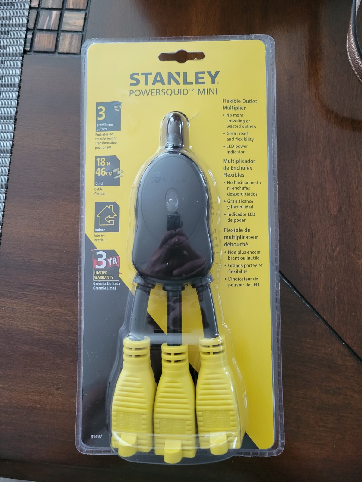 Stanley Powersquid Mini - Black & Yellow - Flexi Outlet Multiplier ...