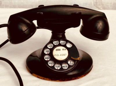 Antique Bell System Western Electric Rotary Desktop Telephone-F1 ...