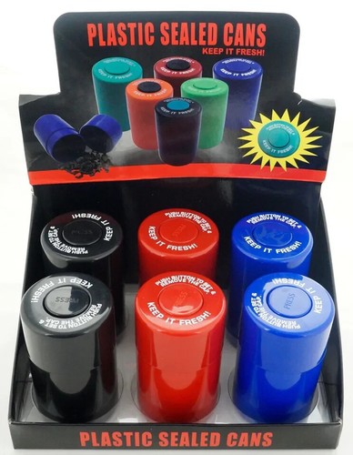 Vacuum Sealed Herb Stash Container Airtight Smell Proof Plastic Storage ...