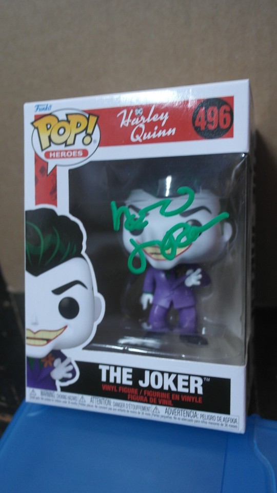 Autographed Funko Pop Heroes #496 - HARLEY QUINN - The Joker - Alan ...