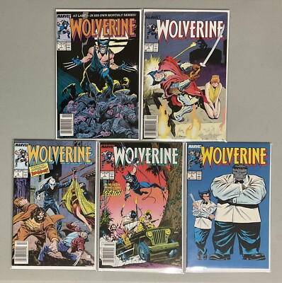 🔥MCU Comic Keys🔥Wolverine Vol.1 Newsstand #1 3 4 5 8 (1988)🔥VF+(8.0-9.4 ...