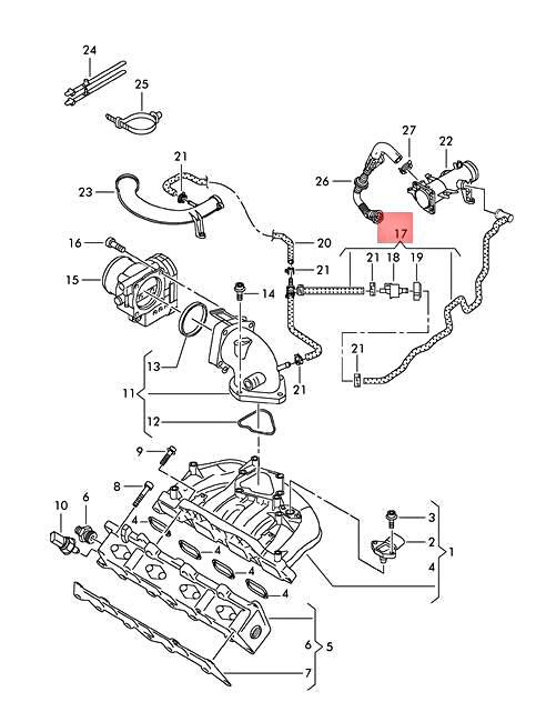 Genuine SEAT VW SKODA Ibiza ST Polo Connecting Hose 03C133366CK | eBay