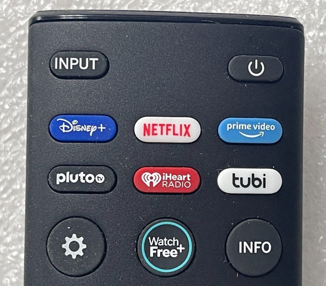 Vizio Remote Control XRT140V4 Disney / Netflix /Pluto /Tubi /Prime ...