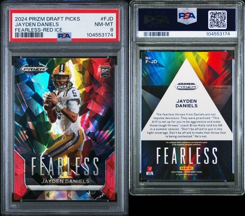 2024 Prizm Draft Picks - Fearless Red Ice Prizm #F-JD Jayden Daniels ...