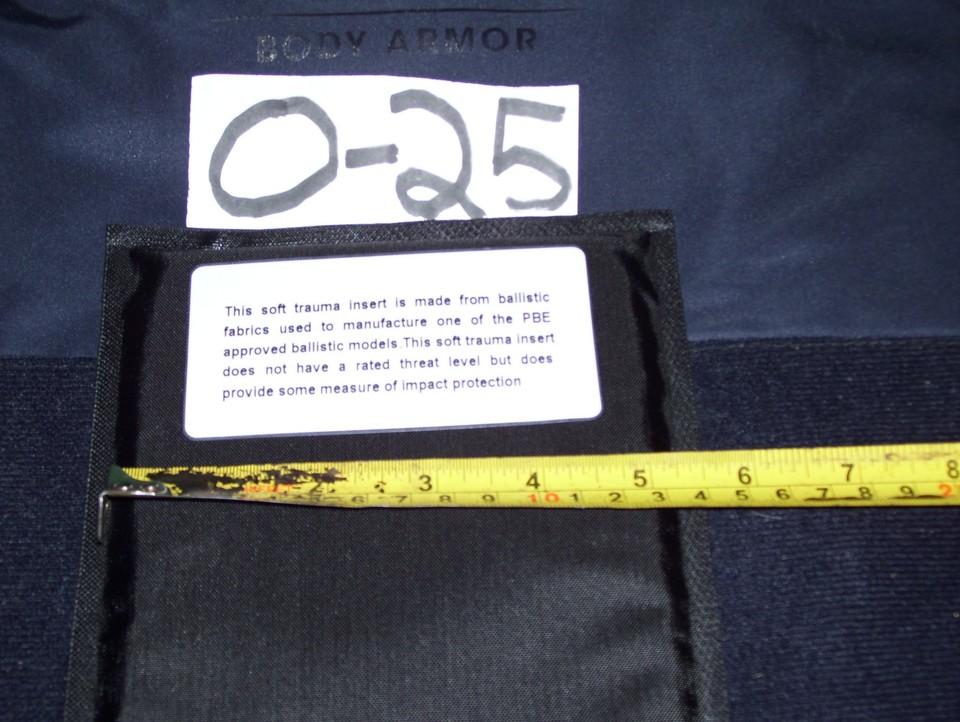 PACA Body Armor Bullet Proof Vest Level II 6XL-70R-NOS-2018+5X8 Plate O ...