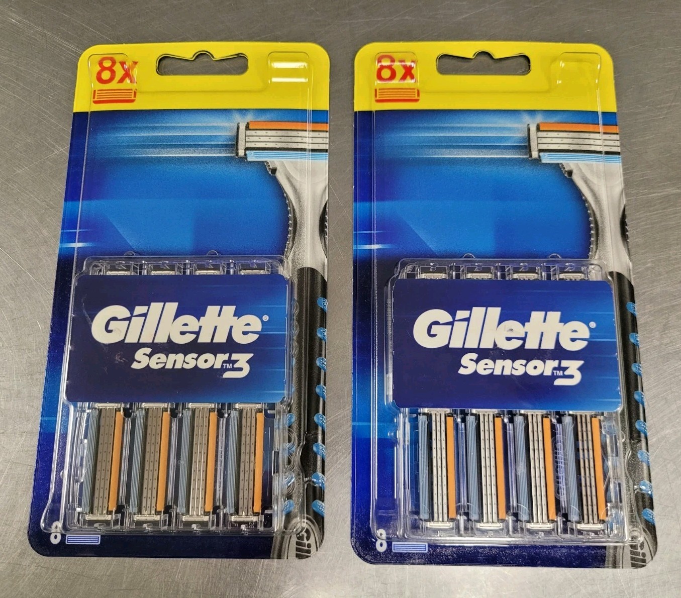 Gillette Sensor 3 Refill Razor Blade Cartridges - 2 Packs (16 Razors ...