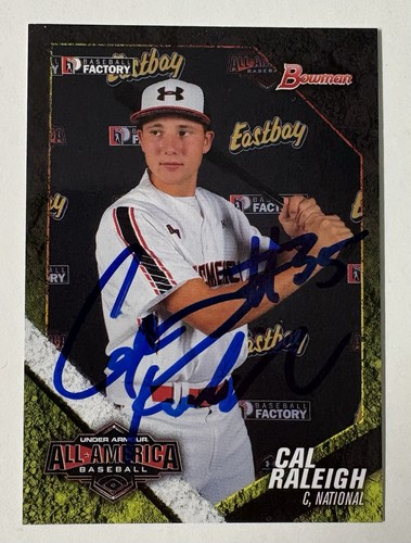 CAL RALEIGH SIGNED AUTO 2014 BOWMAN UNDER ARMOUR RC 1ST CARD **RARE ...