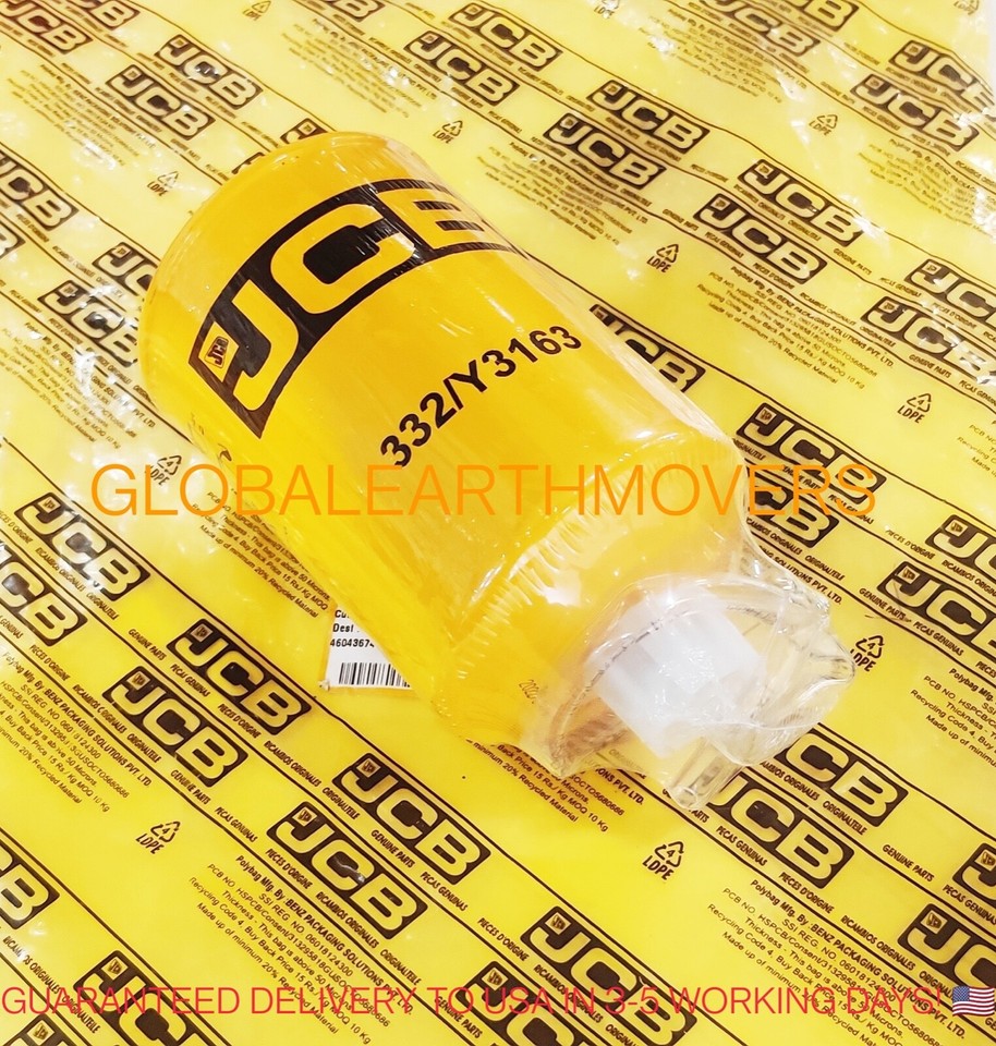 JCB PARTS - GENUINE JCB FUEL WATER SEPERATOR FILTER (PART NUMBER: 332 ...