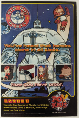 Big Guy and Rusty Boy Robot Print Ad Cartoon Poster Art PROMO Original ...