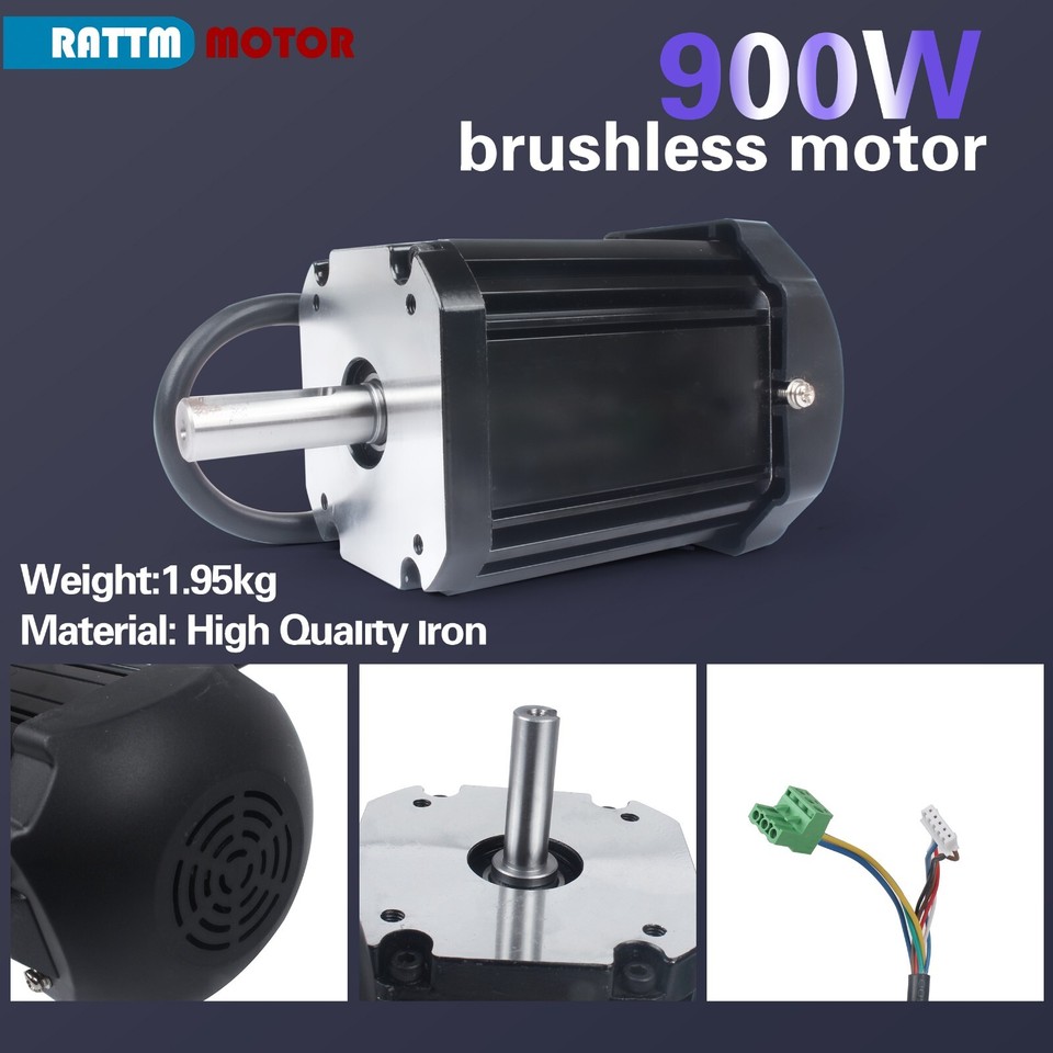 【US】110V DC Brushless Spindle Motor with Power Driver Kit for CD210v ...