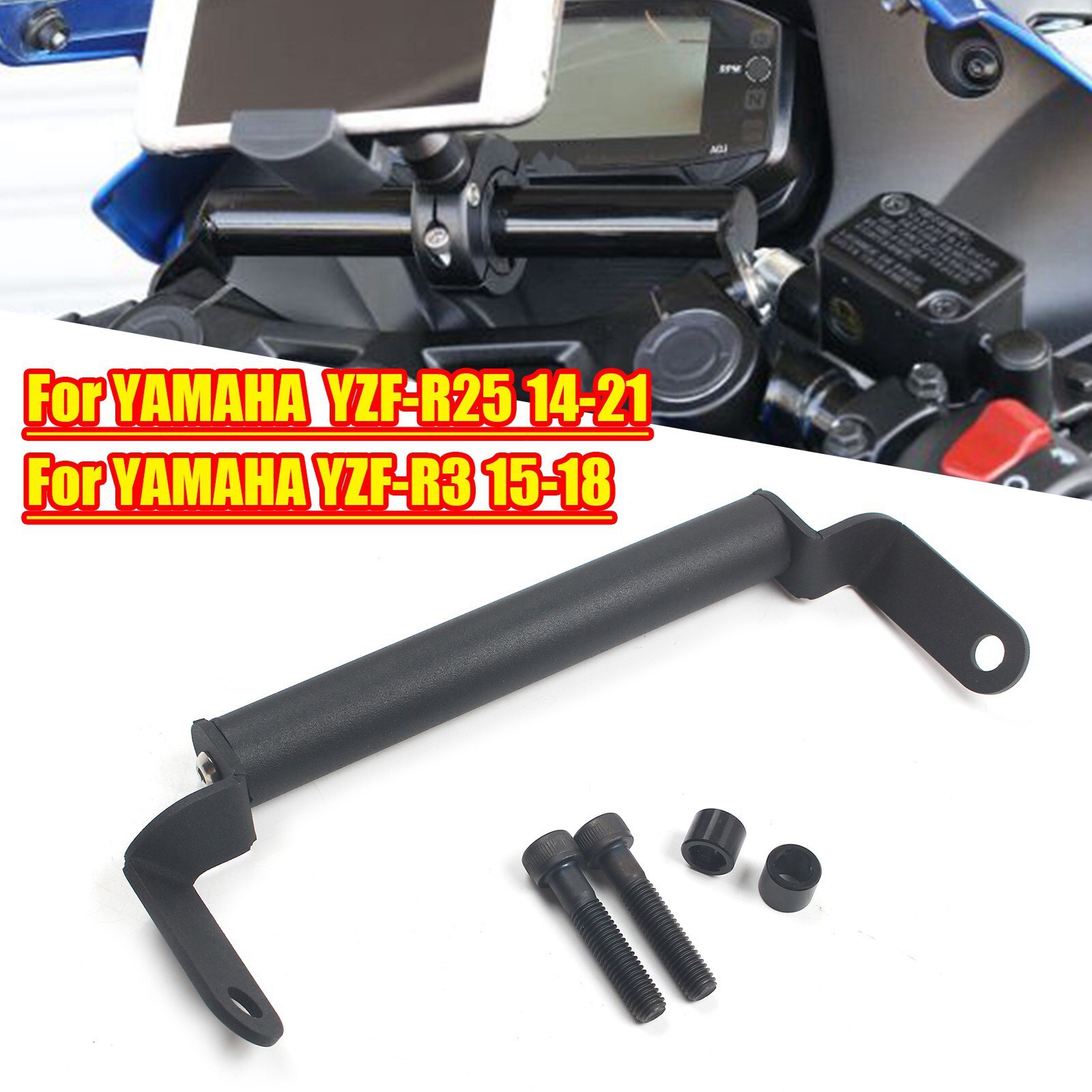 GPS Navigation Mobile Phone Holder Bracket For YAMAHA YZF R3 R25 2015 ...