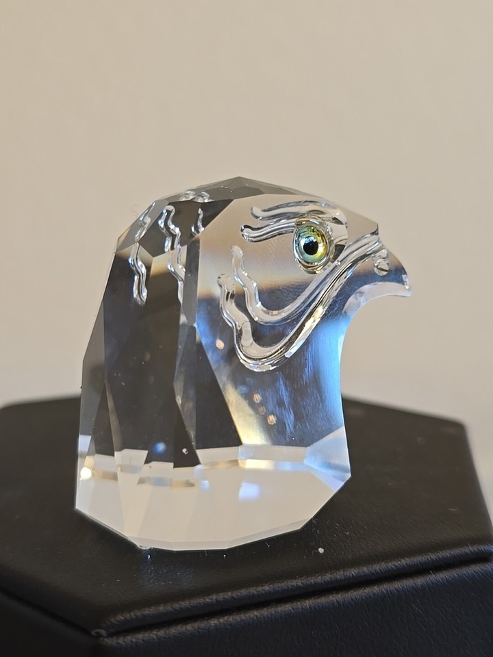 Swarovski Crystal Falcon Head Figurine | eBay