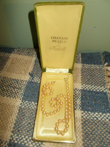 Vintage Haskell Faber Chatani Costume Pearl Necklace Broken clasp | eBay