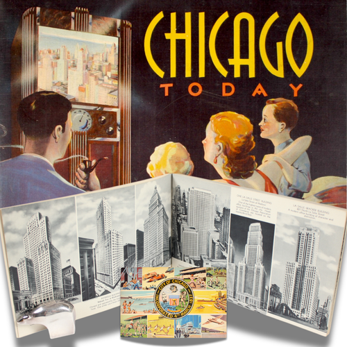 1934 CHICAGO Brochure Architecture History Promotion Skyline History ...