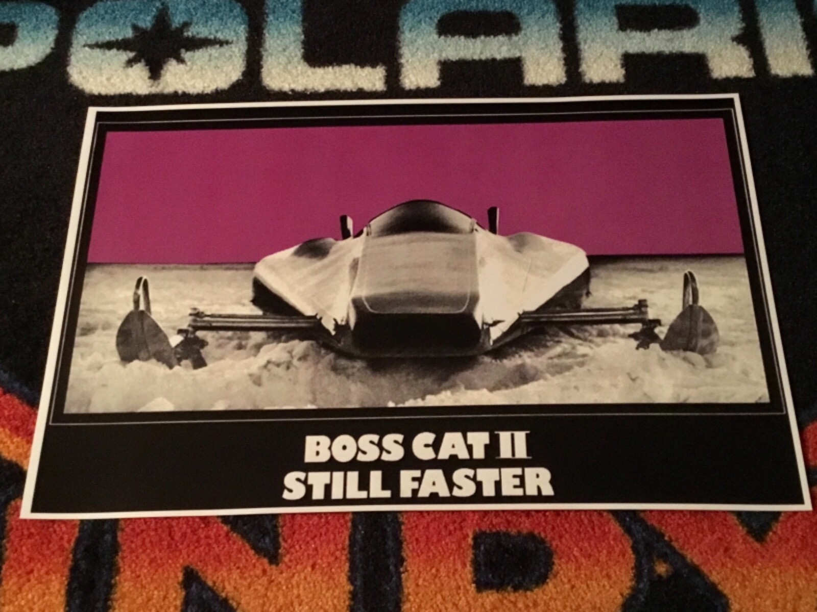 🏁 ‘72 ARCTIC CAT BOSS CAT II Speed Snowmobile Poster vintage race sled ...
