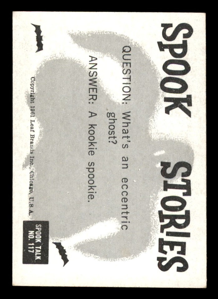 1961 Leaf Spook Stories #117 I Can't Afford A Candelabra VG/EX | eBay