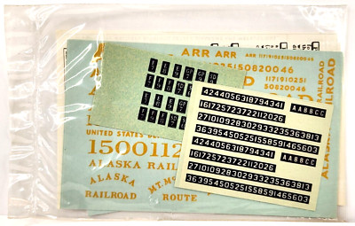 Walthers HO Decals #934-119910 Alaska Railroad Cab Diesel Locomotive ...