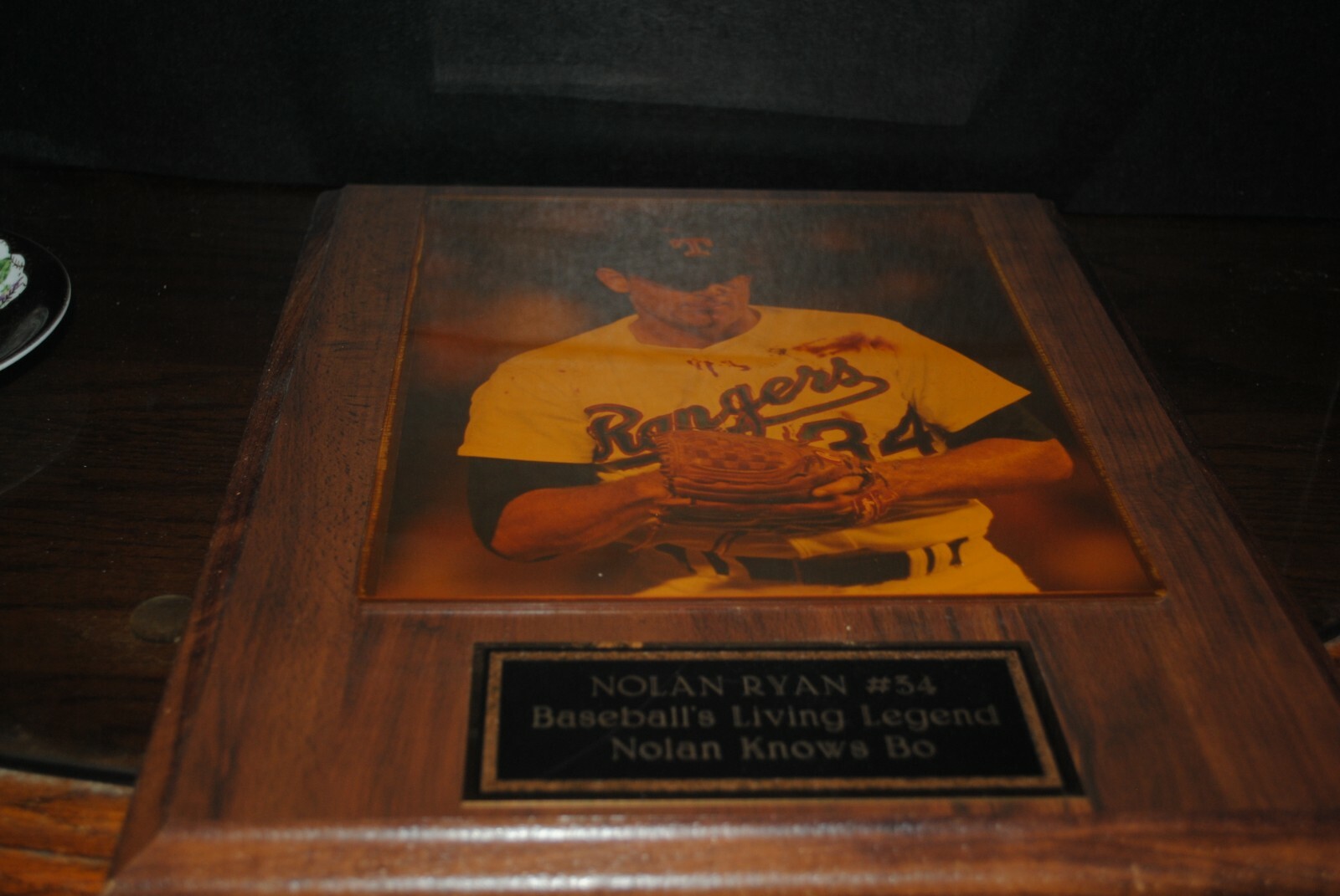 Nolan Ryan's Nolan Knows Bo Picture on Wood Backing | eBay