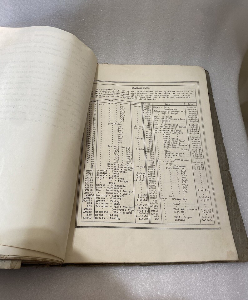 Vtg 1937 Airplane Construction By Anderson Airplane School Book Los ...