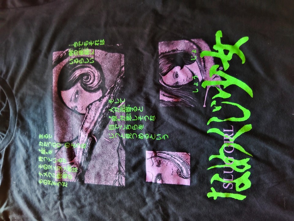 NEW Junji ito Collection Slug Girl T shirt Medium Tagless Tentacle ...