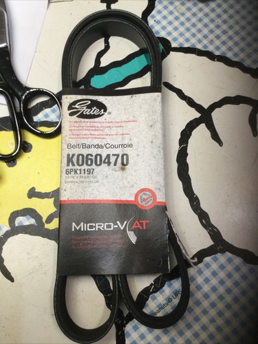 Gates K060470 Premium Automotive V-Ribbed Belt 6PK1197 | eBay