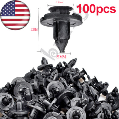8mm Bumper Fender Trim Push-Type Fasteners Retainers Clips For Nissan ...