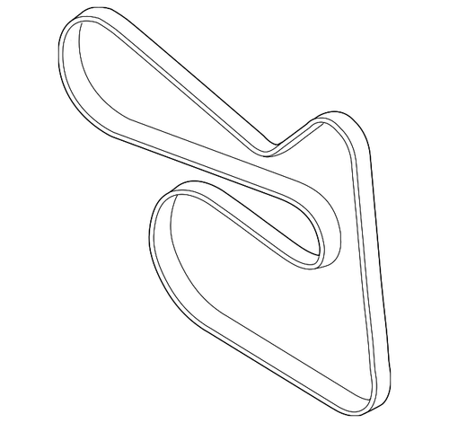 Genuine Volkswagen Serpentine Belt 03C-260-849-A | eBay