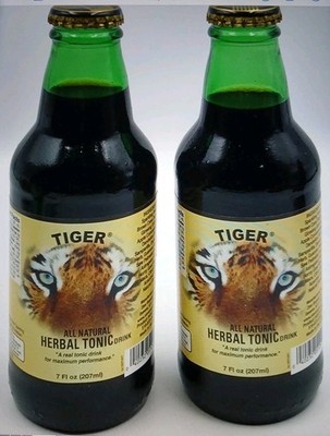 Tiger All Natural Herbal Tonic Drink 7 FL OZ Each 2 Bottles | eBay