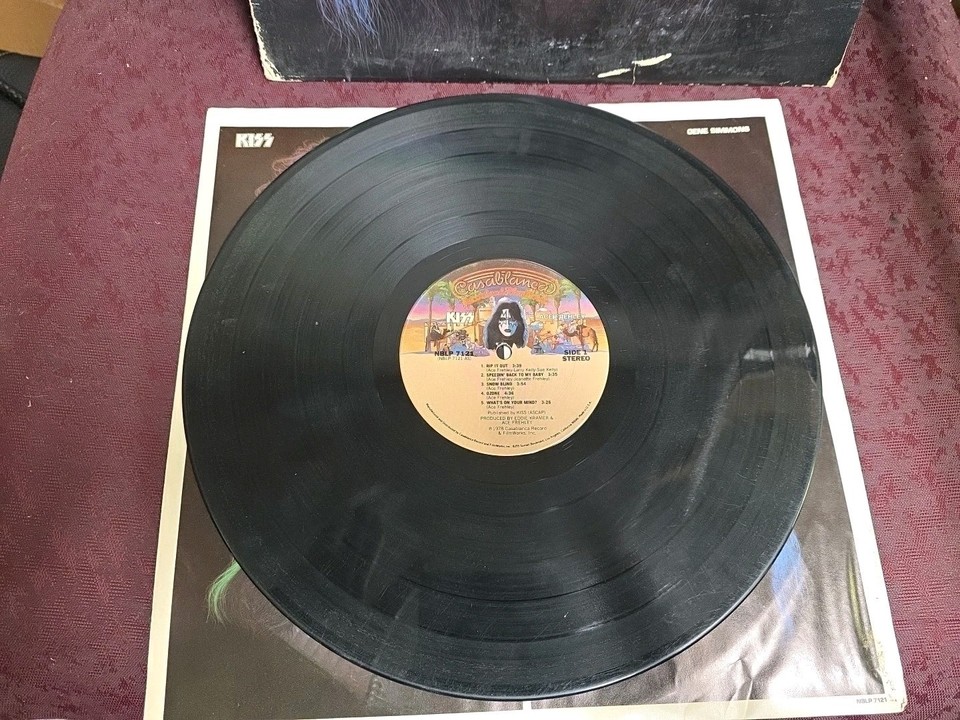 KISS - ACE FREHLEY Solo Album 1978 CASABLANCA RECORDS! Vinly Inlay Cut ...